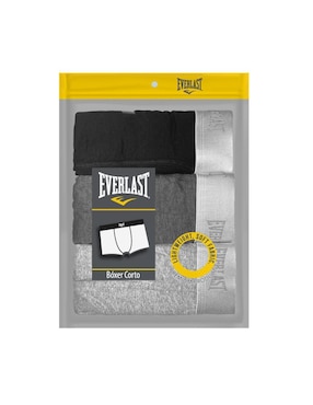 Set bóxer trunk Everlast de algodón para hombre 3 piezas
