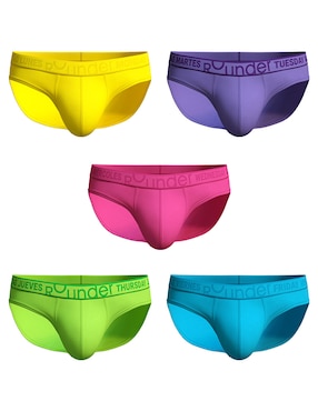 Set de trusa Rounderbum de algodón para hombre 5 piezas