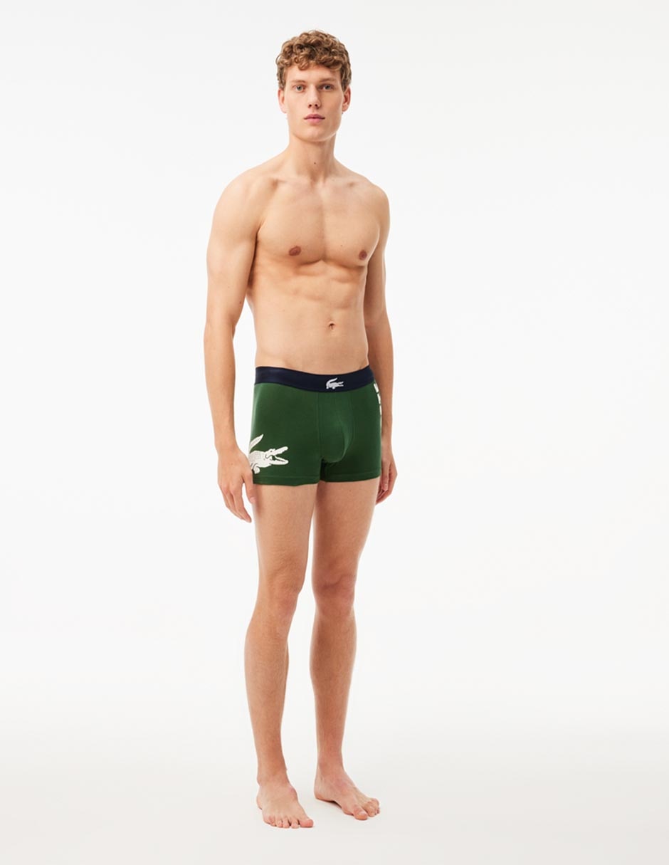 Bóxer trunk Lacoste de algodón para hombre 3 piezas