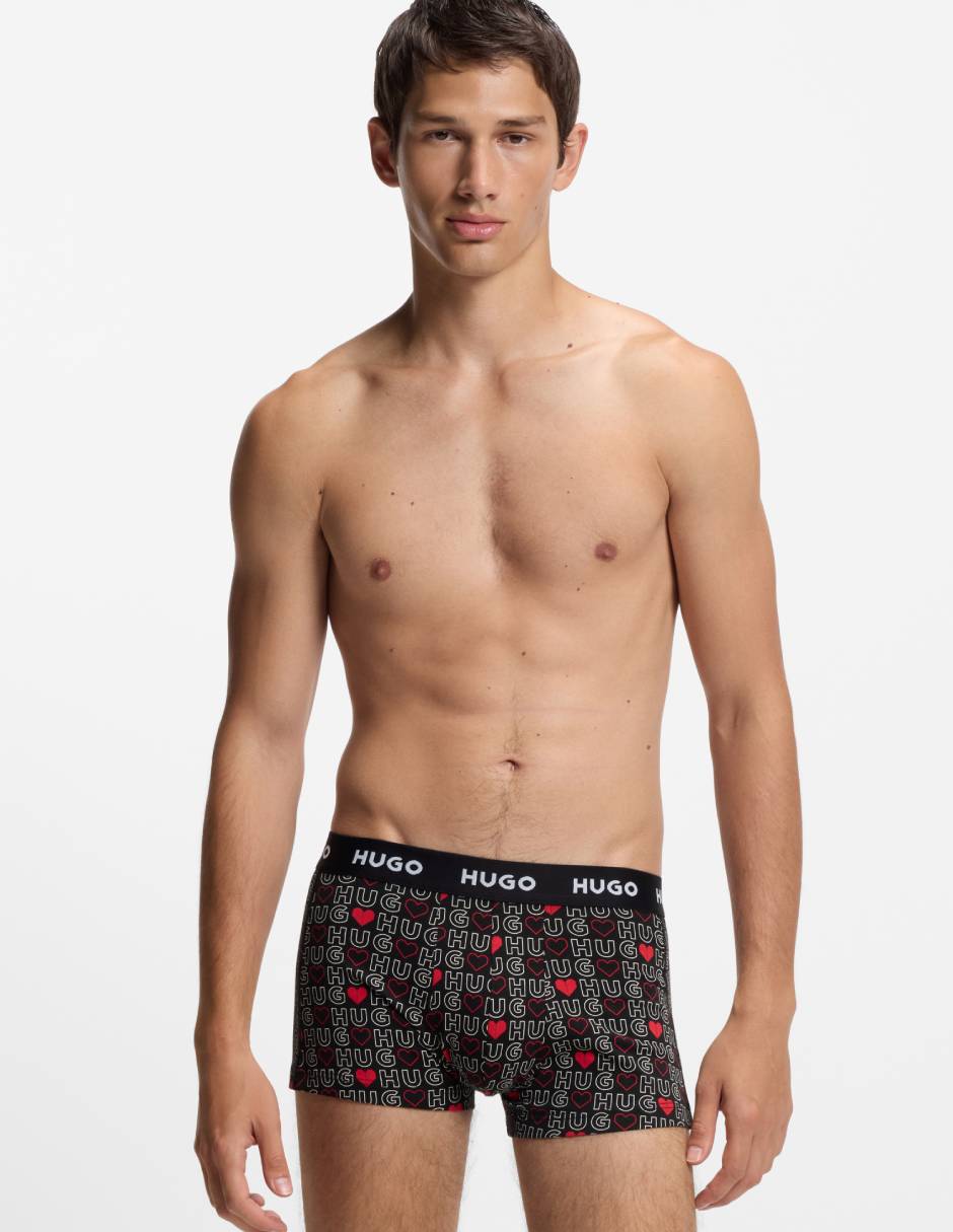 Set bóxer trunk Hugo de algodón para hombre 3 piezas